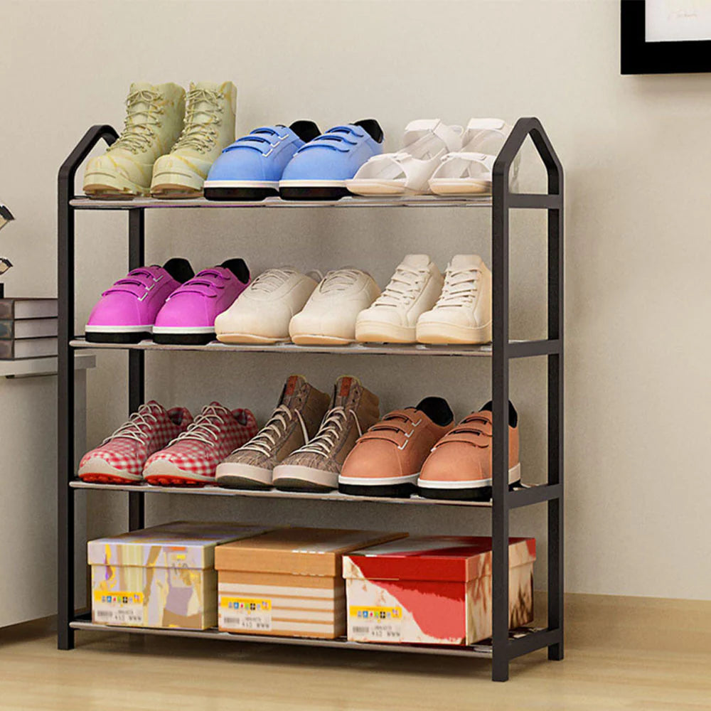 4 Layer Shoe Stand Stackable Shoe Rack Organizer Slipper Rack – Assaf ...