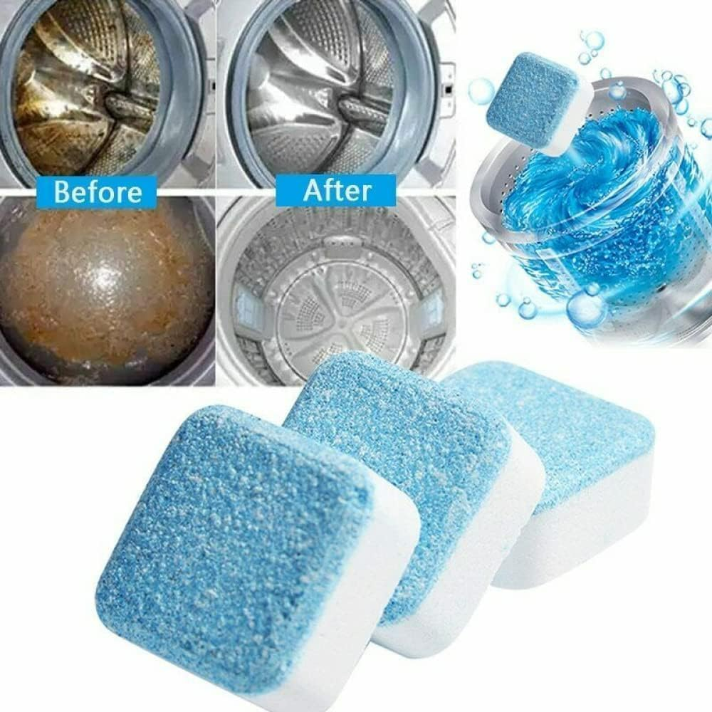 Washing Machine Cleaner Descaler Pack Of 12 - Deep Cleaning Tablet ...