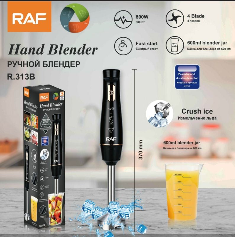 Raf Hand Blender 800W With Free Cup R313 – Assaf online shop