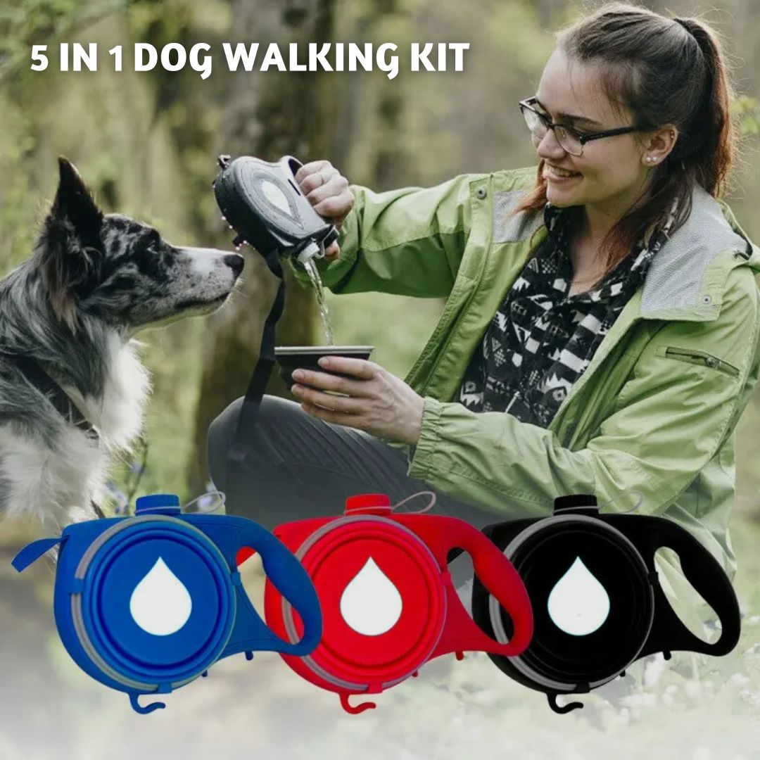 Aqua Leash, 5 In 1 Pet Essentials , Dog Walking Essentials All in one ...