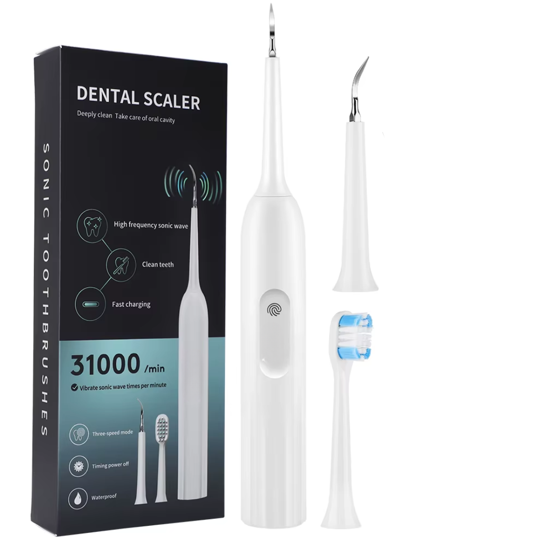 Electric Teeth Cleaner 2 in 1 Electric Teeth with Toothbrush Head ...