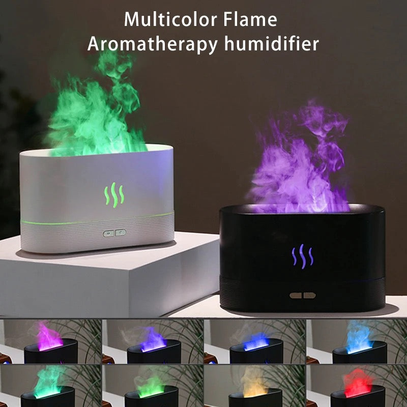 Rgb Flame Fire Humidifier Aromatherapy Diffuser – Assaf online shop