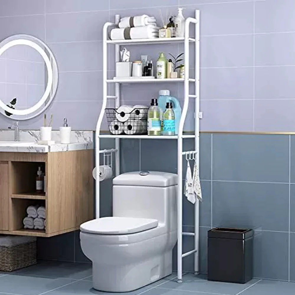 Bathroom Toilet Rack 3 Layers Bathroom Organizer Over The Toilet Rack ...
