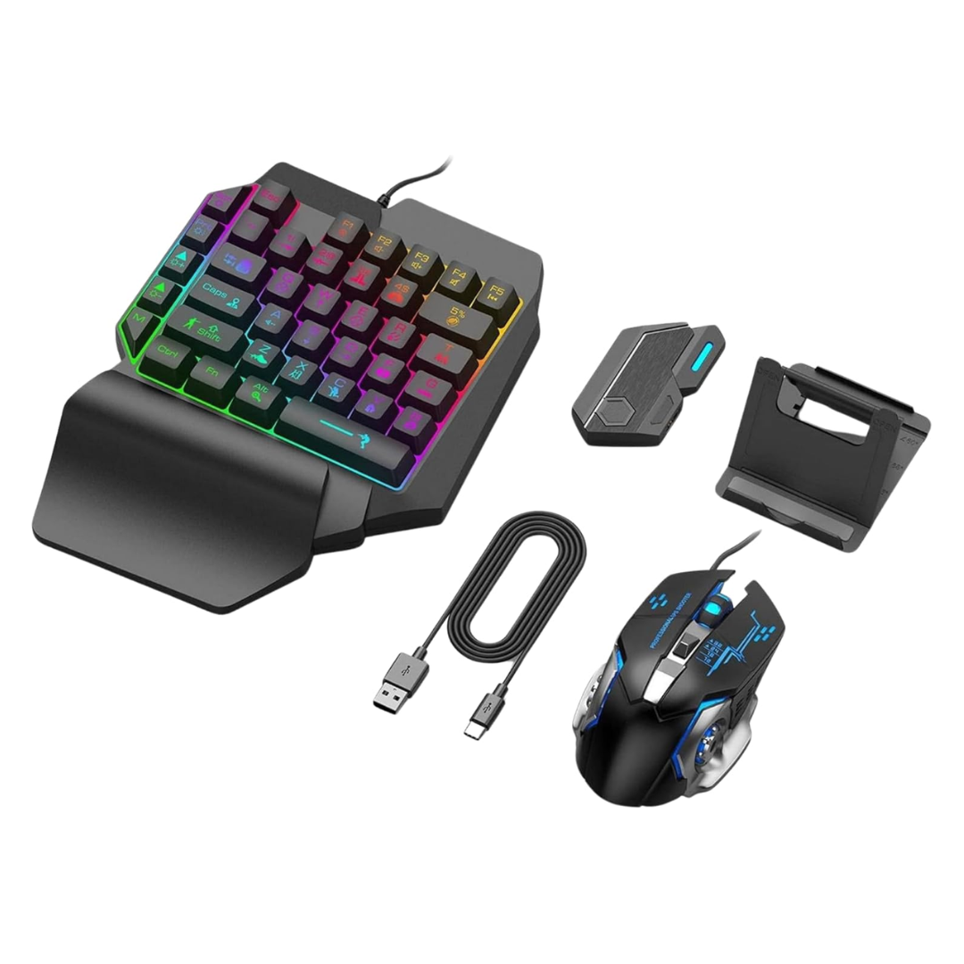 OEM 4-IN-1 Mobile Gaming Combo: Keyboard, Mouse, Converter, Stand ...