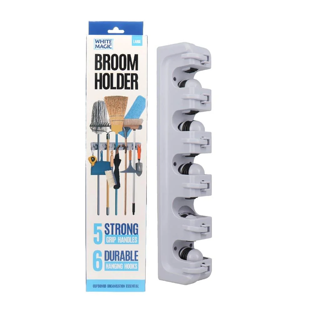 Broom and Mop Holder with 5 Compartments – Assaf online shop